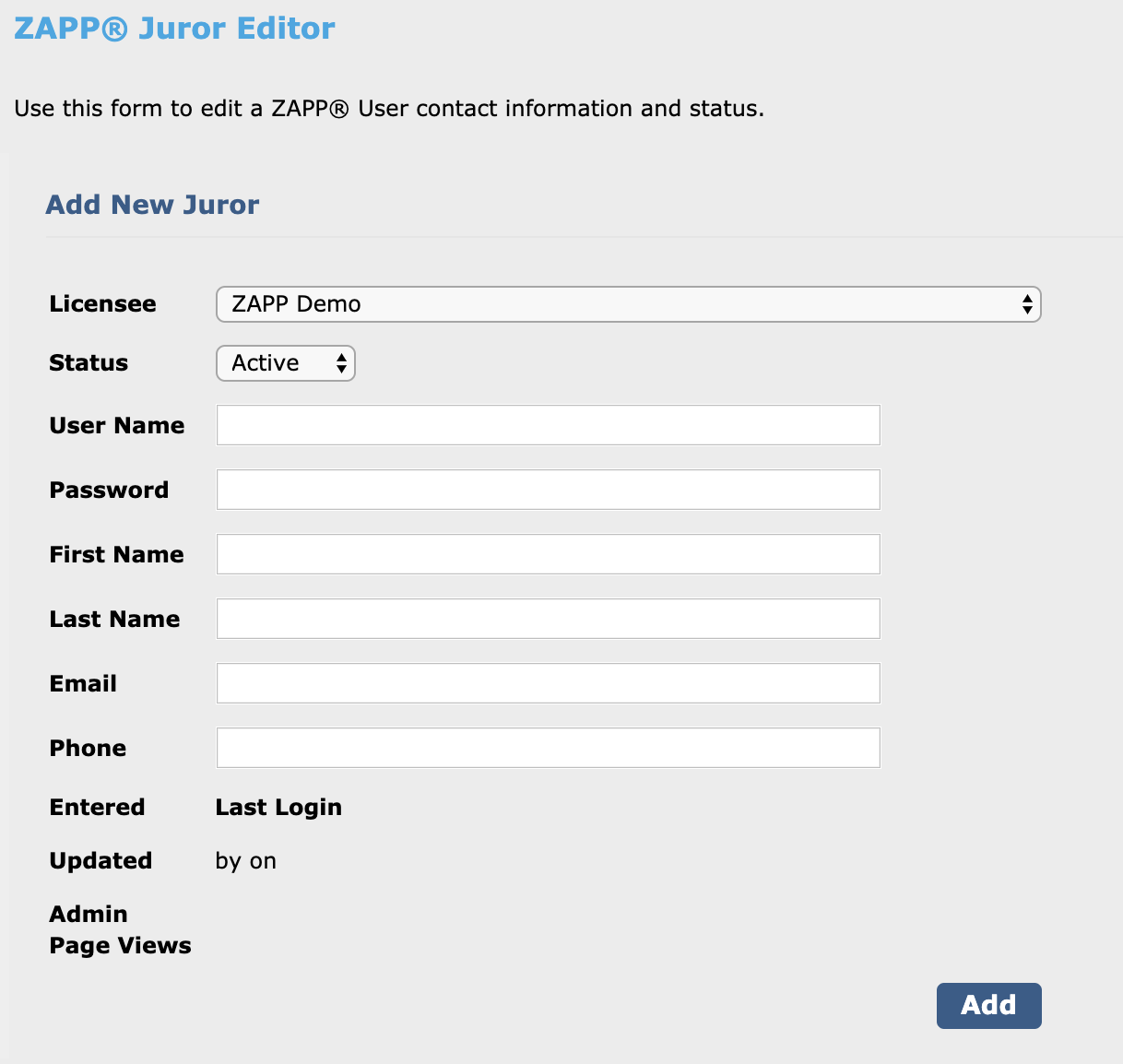 Running your Jury | ZAPP Admin Help Center